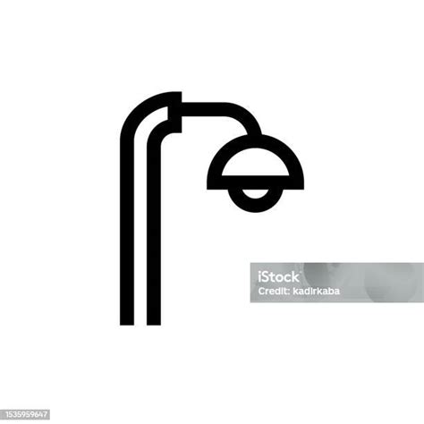 플로어 램프 라인 아이콘 디자인 픽셀 퍼펙트 편집 가능한 스트로크 로고 기호 기호 가구 가구에 대한 스톡 벡터 아트 및 기타 이미지 Istock