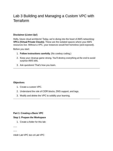 lab 3 terraform pdf computer architecture information technology