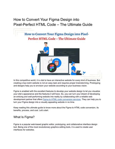 Ppt How To Convert Your Figma Design Into A Pixel Perfect Html Code The Ultimate Guide