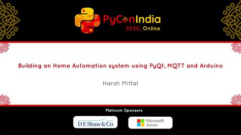 Talk Building An Home Automation System Using PyQt MQTT And Arduino Harsh Mittal YouTube