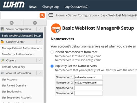 How To Set Up Your Own Nameserver For Cpanel Reseller