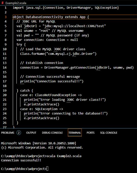 How To Connect Mysql Database Using Scala Geeksforgeeks
