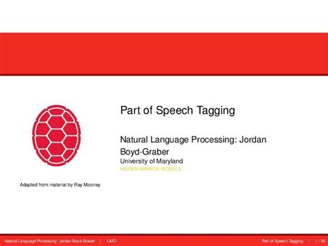 PDF Part Of Speech Taggingusers Umiacs Umd Edu Jbg Teaching INST Sequence Pdf