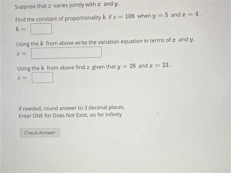 solved suppose that z varies jointly with x and y find the