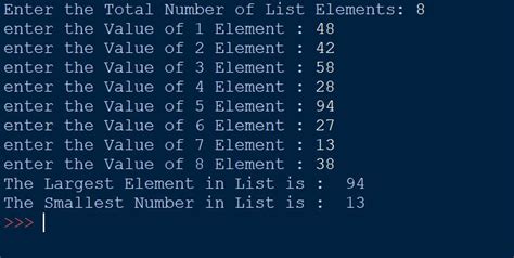 Python Program To Print Largest And Smallest Numbers In A List Hashnode