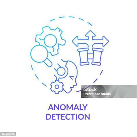 2d Thin Linear Gradient Anomaly Detection Icon Stock Illustration Download Image Now