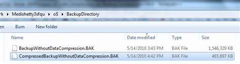 Impact Of Data Compression On Backup Compression With Sql Server 2008