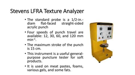 Principles And Practice Of Objective Texture Measurement Pptx
