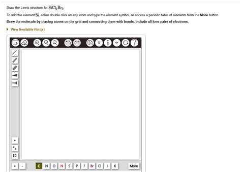 Draw The Lewis Structure For Sicl2br2 To Add The Element Si Either