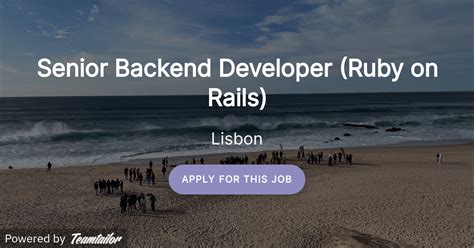 Senior Backend Developer Ruby On Rails Sweatcoin