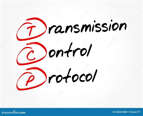 Tcp Transmission Control Protocol Acronym Technology Concept