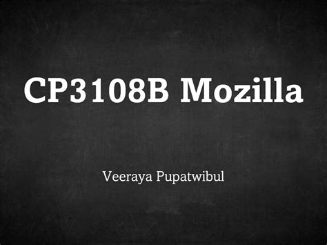 Bugs Fixing In Mozilla Part 1 Speaker Deck