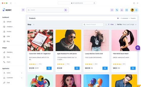 Berry React Material Admin Dashboard Template