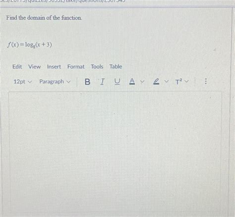 solved find the domain of the function f x log8 x 3
