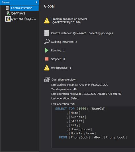 Overview Of Sql Auditing Status Information