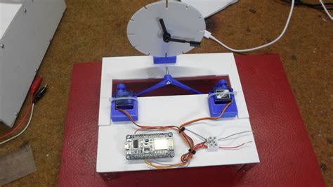 3d printed kinetic servo clock 3 steps instructables