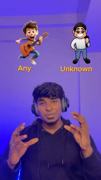 Any Vs Unknown Type In Typescript 🔥interviewquestions Typescript Youtube