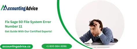 how to fix sage 50 file system error number 11