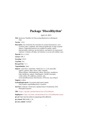 Fillable Online Bioconductor Riken PDF DiscoRhythm An Easy To Use Web Application And R