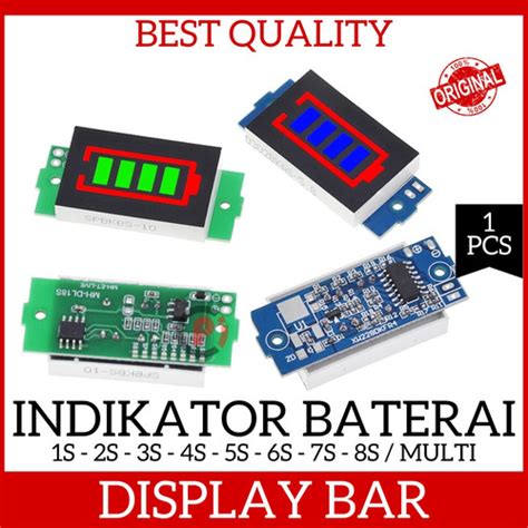 Jual Indikator Kapasitas Baterai Indicator Display Bar Module 1s 3s Sd 8s Kota Medan Pi