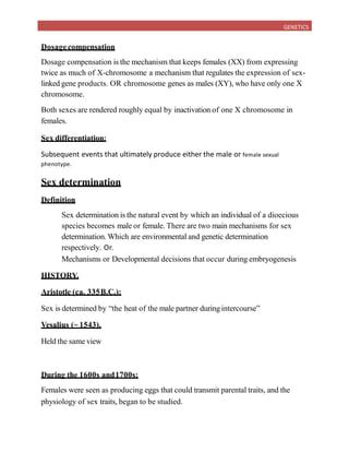 Sex Determination And Sexlinkedinheritance PPTX