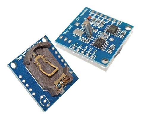 reloj rtc arduino tiny rtc ds1307 i2c eeprom 24c32 porta bat oriel