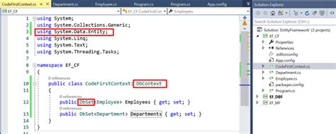 Code First Approach And Code First Migrations In Entity Framework