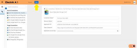 How To Create Azure Data Lake Storage Gen Connection In Electrik AI