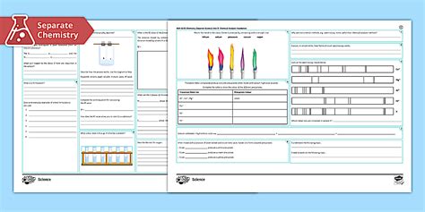 Aqa Chemistry Separate Unit 8 Chemical Analysis Foundation Revision