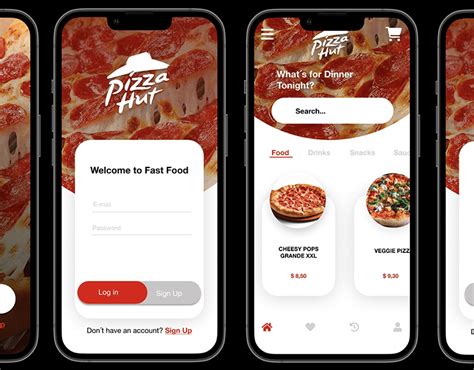 Ui Design App Pizza Hut Behance