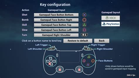 You can choose gamepad buttons layout in key configuration and the ...