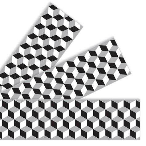 Cube Illusion Bolder Border The Teacher S Trunk