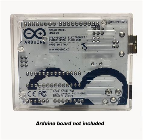 Transparent Case For Arduino Uno R3 Accessories Hobby Electronics Maker Cricklewood