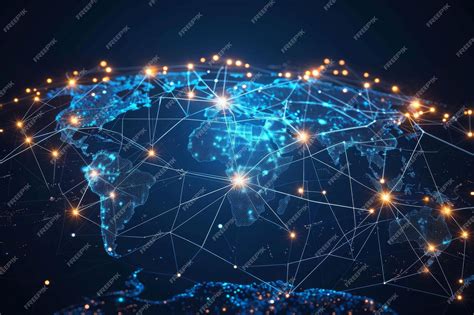 Premium Photo Illuminated Map Of The World Artistic Image Of The World Map Showing Global