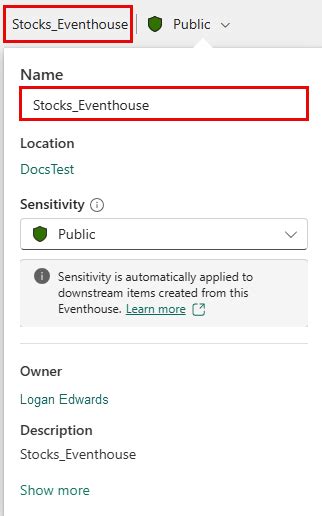 Create An Eventhouse Microsoft Fabric Microsoft Learn