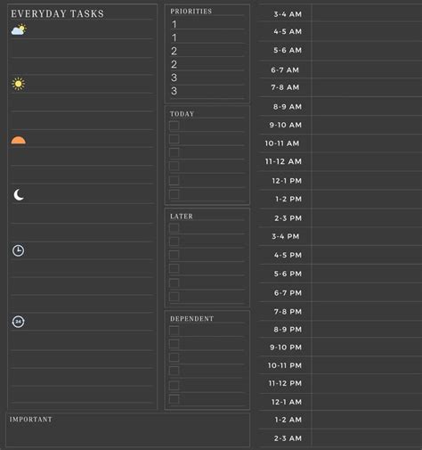 Goodnotes Dark Mode Digital Planner Planner Digital