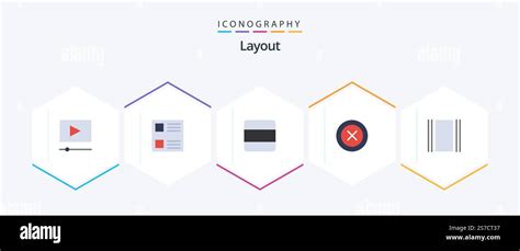 Layout 25 Flat Icon Pack Including Layout Flow Stack Cover Ux Stock Vector Image And Art Alamy