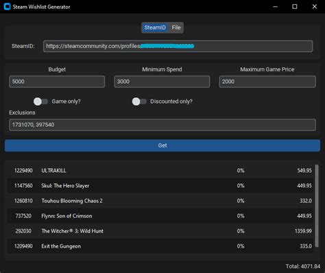 Github Nekooooooooosteam Wishlist Combination Generator A Simple