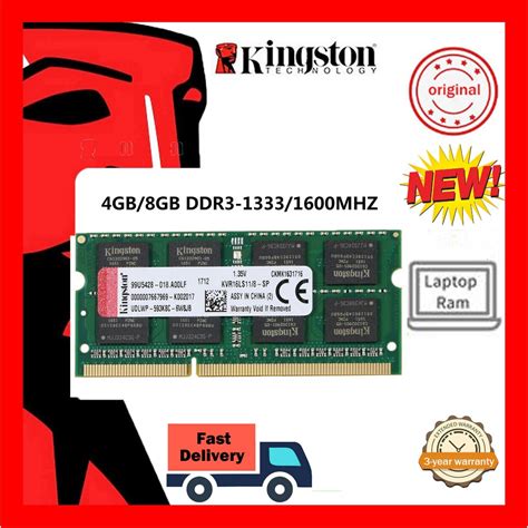 Kingston Ddr3 Ddr3l Original 2gb 4gb 8gb 1066mhz 1333mhz 1600mhz 15v 1