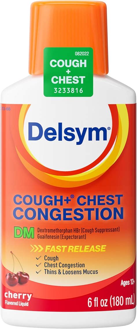 Delsym Max Strength Cough Chest Congestion Dm Liquid