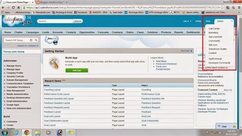 Salesforce Learners Blog Salesforce Developer Edition Home Page Overview