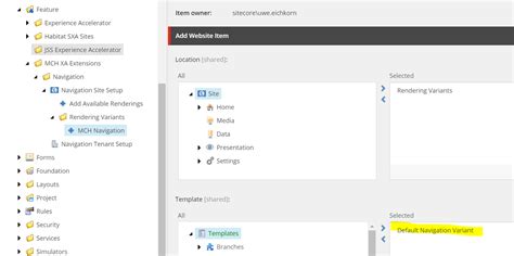 Sxa Where Are The Rendering Variants Of A Module Stored Sitecore