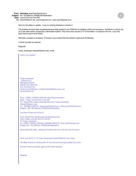 15 Re Technical Problem Notification 1 Pdf