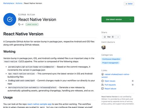 githubhack23 react native versioning pipeline dev community