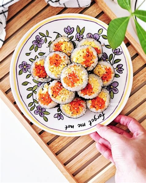 당근계란김밥 만들기 계란지단 당근김밥 만드는법 네이버 블로그