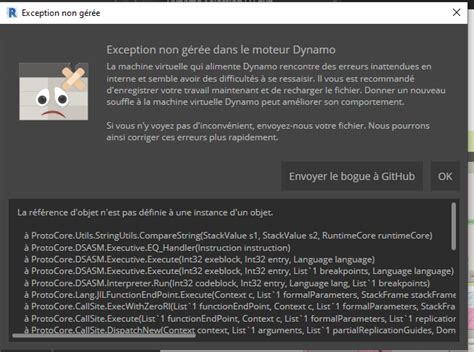 Rapport D Erreur De Dynamo Issue DynamoDS Dynamo GitHub