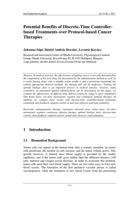 pdf potential benefits of discrete time controller based treatments