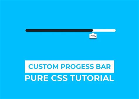 Css Progress Bar With Percentage A Visual Element Used To Represent