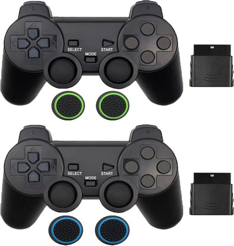 jinhoabf wireless controller for ps2 built in dual vibration 2 4g gamepad joystick