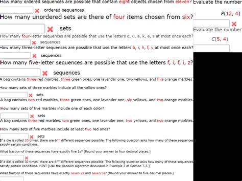 solved [i]how many ordered sequences are possible that